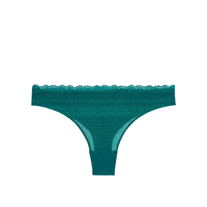 Tanga Destinée Simone Pérèle Couleur Naturel Bleu Pavo Bleu Tailles 1 2
